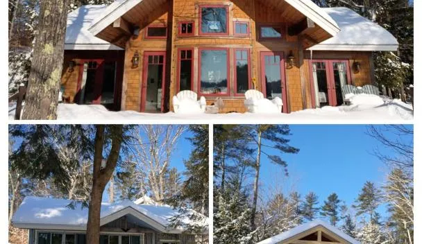 3 Cabins with Sauna on Lake Monomonac by Mount Monadnock, Rindge ...