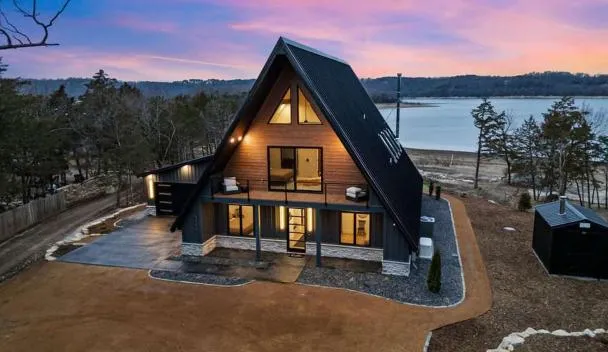 AFrame at Beaver Lake-Hot Tub-Epic Patio & Views, Rogers (updated ...