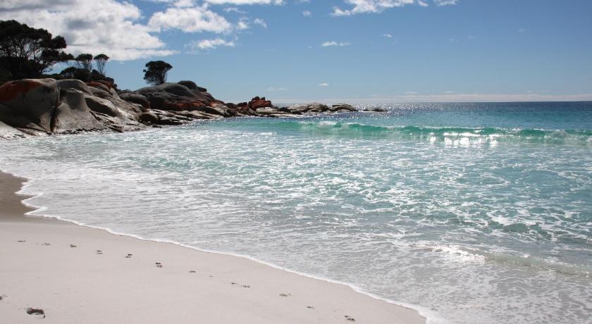 BINALONG BEACH COTTAGE Beachfront at Bay of Fires Next to Restaurant ...