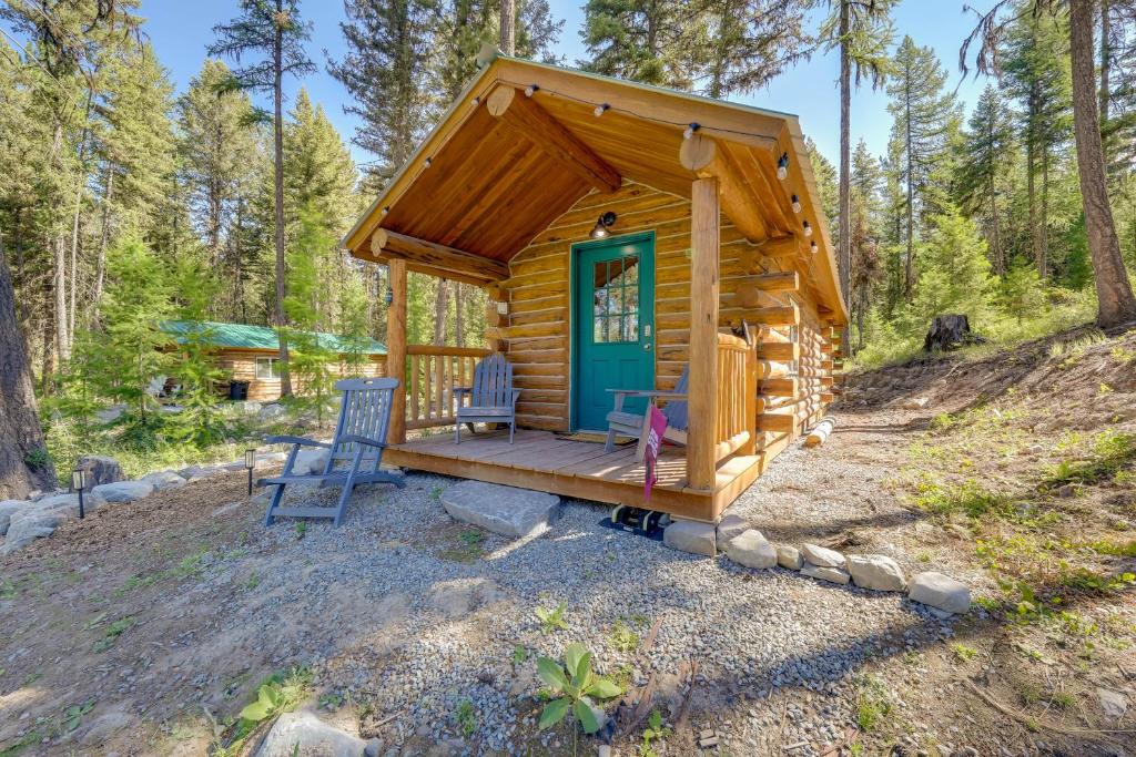 From $91 - McGregor Lake Access Cabin in Wooded Wilderness, Marion, MT