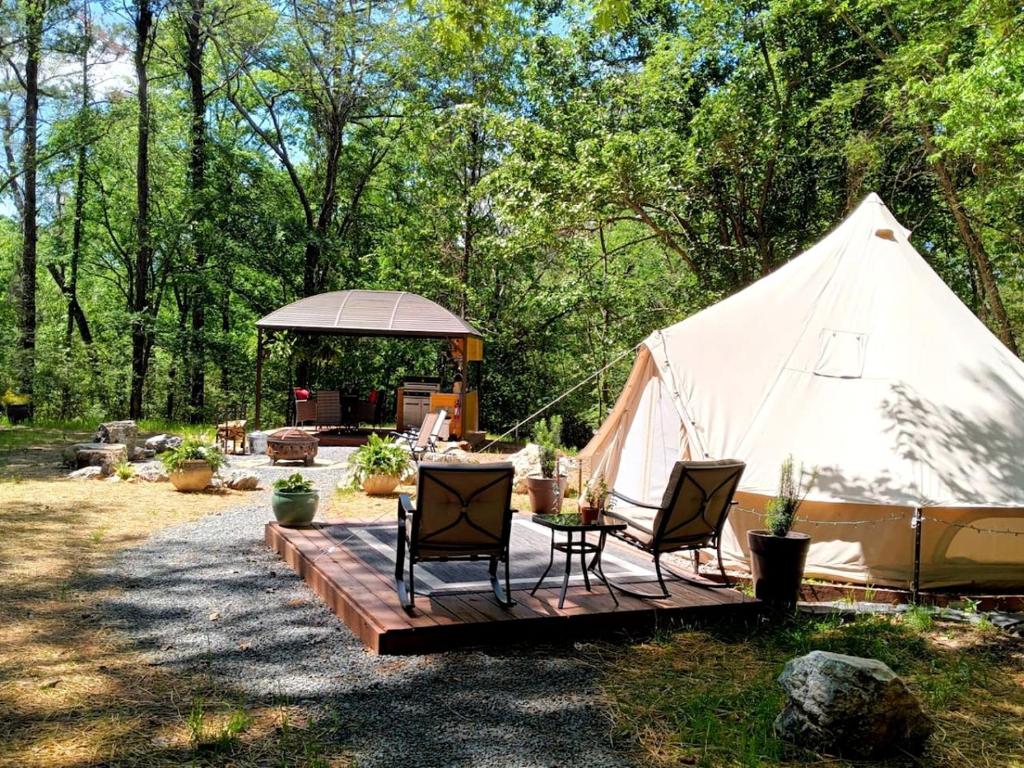 From $59pp - Pet-Friendly Bell Tent Glamping Site in Hot Springs ...