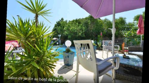 Villa Helene-suite Junior-piscine Privee, Montpellier Sud - Aeroport- Zenith Arena,carnon Plages, La - Carnon
