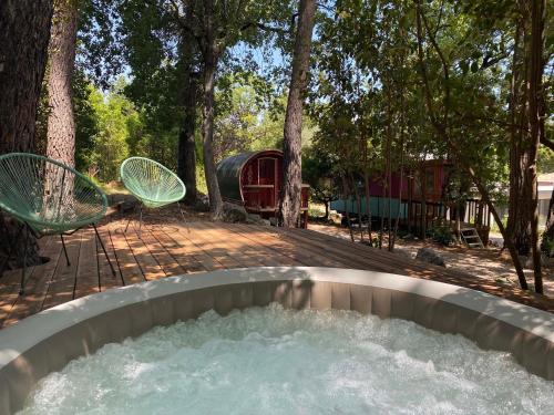 Les Roulottes De Bayama - Logement Insolite Avec Jacuzzi - Mougins