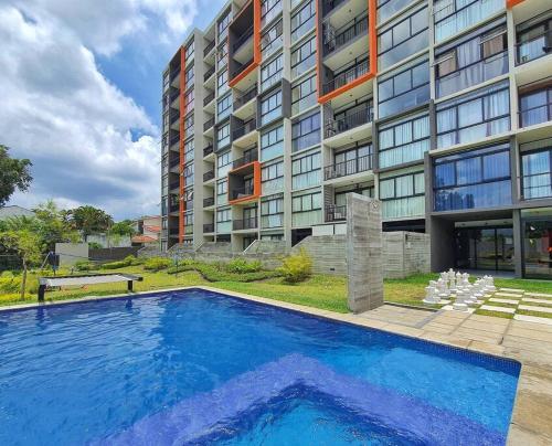 Avitat Joy 2brm Amazing City&volcano View Pool&gym - San Salvador