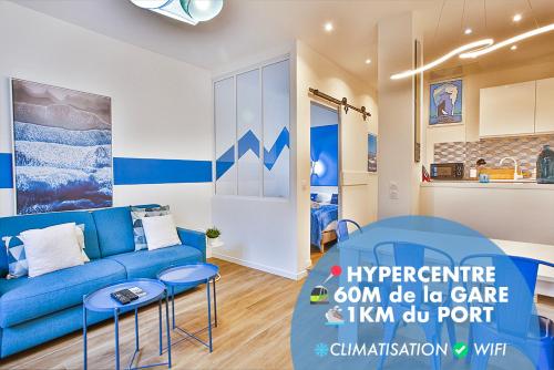 T2 L'escale - 60m Gare-hypercentre - Clim-wifi - La Porte Bleue 2 - Toulon