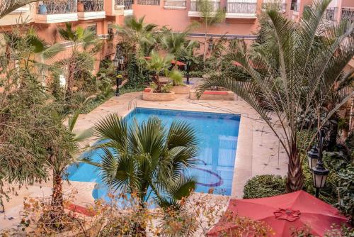 Schone Tolle Ausgestatte 122 M2 Ferienwohnung Nahe Majorelle Garden Mit Poolblick Und Großem Balkon - Marrakech