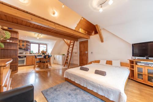 Romanticke Ubytovanie V Podkrovi Idealne Pre Pary Alebo Rodinku-self Check - Bratislava