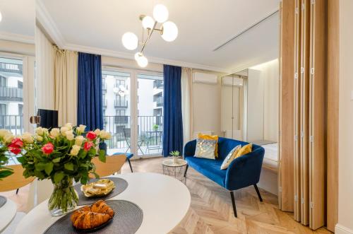 Sky Home- Blue Apartament 2 -Manufaktura, Bezplatny Parking, Klima, Dostep Na Kod - Łódź