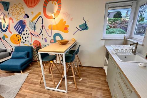La Fresque D'heloise - Appartement 1 Chambre 2 Lits Doubles - Province du Hainaut