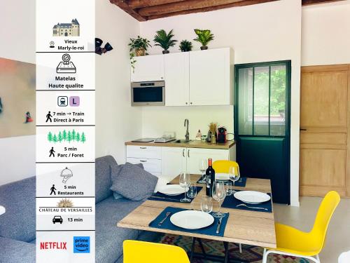 Studio Au Vieux Marly-le-roi - Bien Equipe - Matelas De Qualite - 7min Du Train Vers Paris - Marly-le-Roi