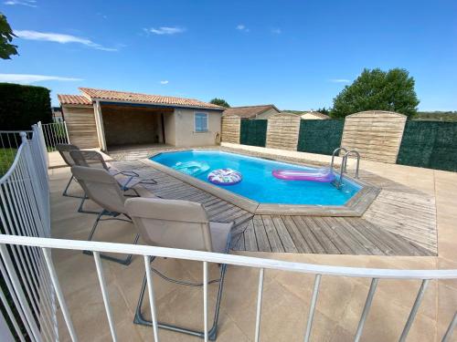 From €41pp - Maison 6p, 3ch, piscine, jardin, terrain de pétanque ...
