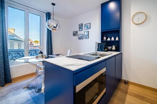 L'appart Bleu A 50m Des Commerces & Mer - Thegoodbnb - Barneville-Carteret