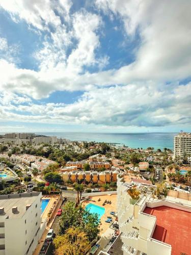 Sunny Oceanview Studio Apartment In Costa Adeje - Tenerife
