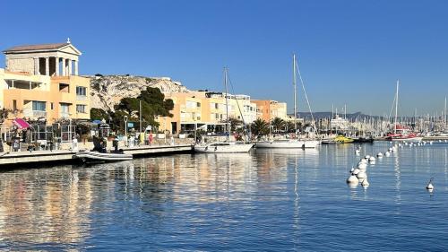 Cozy studio on Frioul Island and terrace Beaches and port just two mn away