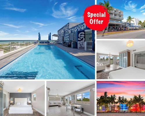 Spacious Studio With Roof Top Pool & Bar - South Beach