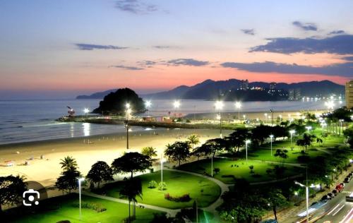 Lindo Apto Frente Mar Em Regiao Privilegiada De Santos - Santos