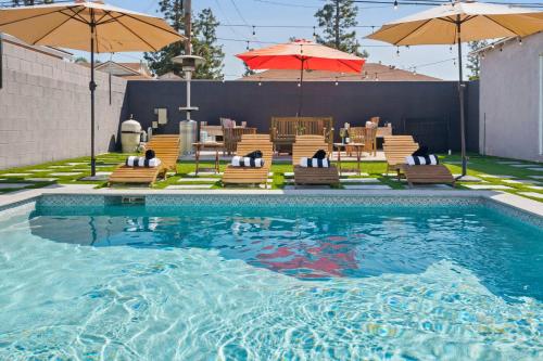 Pool House Retreat Near Lax, Sofi & Beach - コンプトン, CA