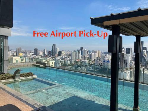 Phrom Phong 43f Rooftop Pool Workation 27 Monitor, Gym, Bts Airport Pickup - Bangkok