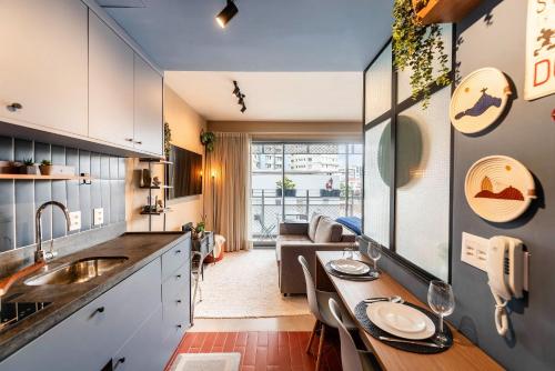 Studio Com Varanda, Academia E Piscina - São Paulo