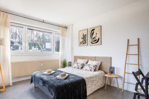 L'eden Appart, Studio Avec Cuisine Separee, Ideal Pros, Fibre Haut Debit, Garage, 2 Balcons, Tres Ca - Montbéliard