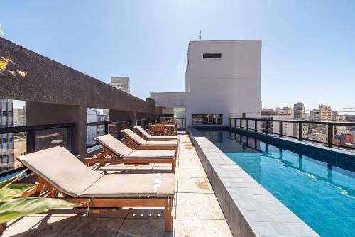Studio Com Piscina E Academia - Dp203 - 聖保羅