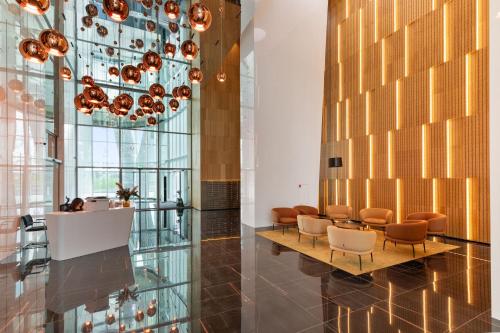 Eurovea Tower Apartment 33rd Floor Free Parking - Pozsony