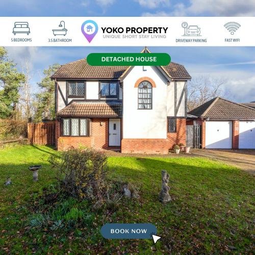 5 Bedroom • 3.5 Bath • Detached House • Driveway Parking • Sky Tv • Fast Wifi • Yoko Property - Milton Keynes