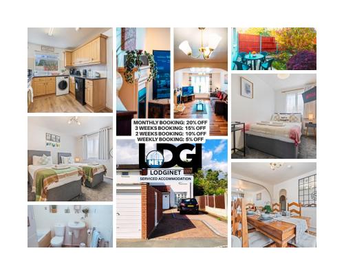 Spacious White House With Parking, Garden, Wi-fi - Telford