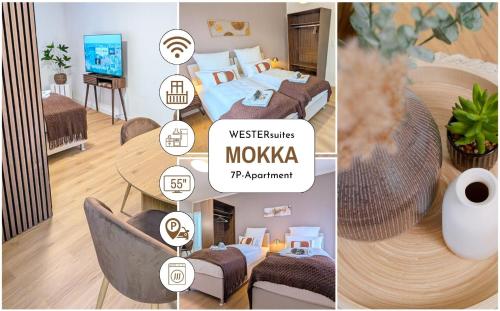 Westersuites - Mokka - 3br Zentral Balkone Wlan 7 Betten Waschtrockner - Brême
