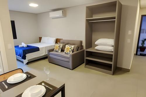 Studio Moderno Com Ar: Perto De Tudo No Centro - 瓜魯由斯