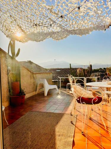 Loft Chic Boheme Tout Equipe Avec Terrasse Vue Panoramique Entre Mer Et Montagne Catalane - Pyrénées-Orientales