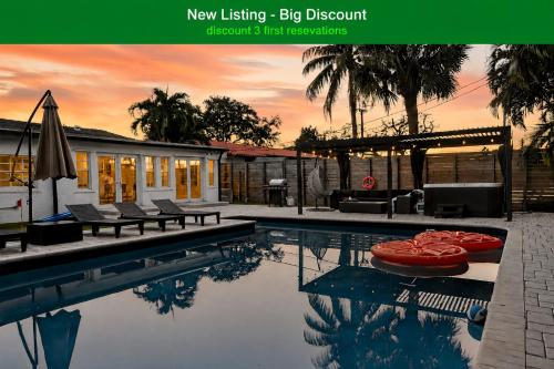 Heated Pool Villa, 5mn To Aventura, Golf & Games - Pembroke Pines, FL