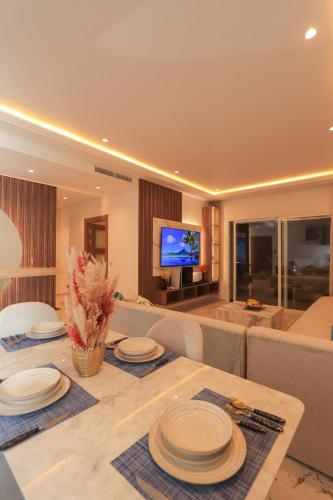 Panoramic Apartment In Les Jardins Bleus Martil - Martil