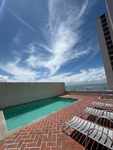 Flat1 Praia Ponta Areia Vista Mar Boa Localizacao - São Luís