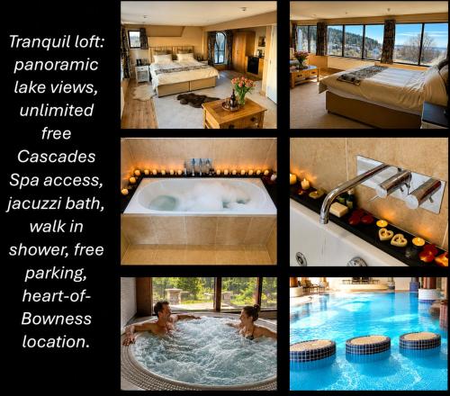 The Penthouse Bowness Tranquil Loft Jacuzzi Bath & Complimentary Cascades Spa Membership - Windermere