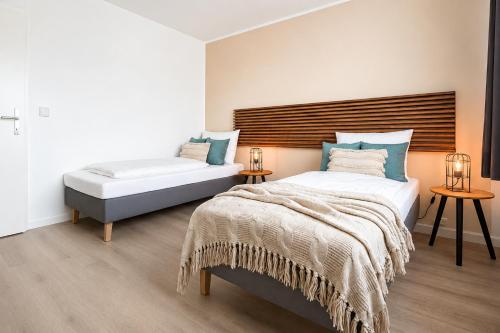 Wohnung Ideal Fur Geschaftsreisen & Monteure - 2 Raume Fur 4 Pers, Einzelbetten, Kuche, Balkon, Wama - Halle (Saale)