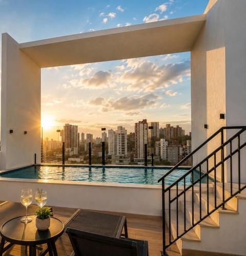 Studio Celena-casais Grupos - Ar- Piscina- Ate 5 - São Carlos
