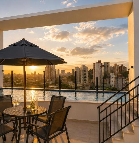 Studio Celena- Rooftop - Ar- Home Office- Ate 4 - São Carlos