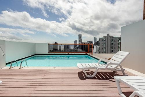 Barra Summer Flat - Piscina Na Cobertura E 8 Min Da Praia Da Barra - Barra