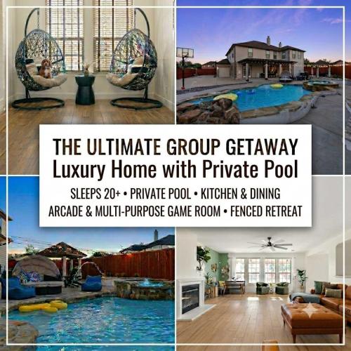 Large Groups' Luxury House - Pool - Sleep 22 - Round Rock, TX
