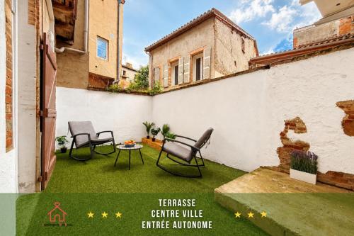 " Paradis Vert " Terrasse - Bureau - Wifi - Tv - Muret