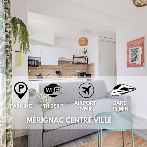 Studio Roosevelt - Parking - Airport 15 Min - Mérignac