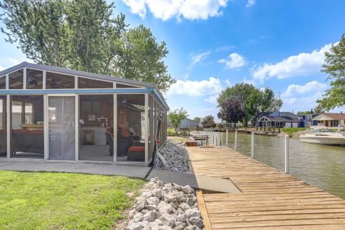 75' Private Dock! Waterfront Nugent's Canal Home - Fremont, OH