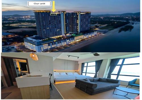 Seaview Tropical Villa Highest Floor Superior Studio 4pax Fully Renovated Imperium Residence Kuantan - Kuantan