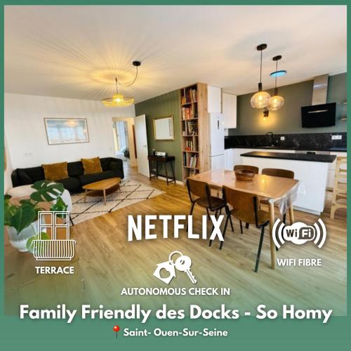 Family Friendly Des Docks By So Homy - 3 Bed Room - 6 People - Saint-Ouen