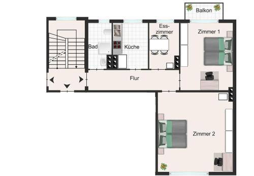 Kiel Jachmannstrasse 1og Links 2,5 Zimmer Wohnung - Kiel