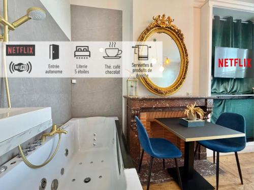 3 - Chambre Privative Autonome Avec Baignoire Et Tv Xl Netflix - Gare Tourcoing - Roubaix