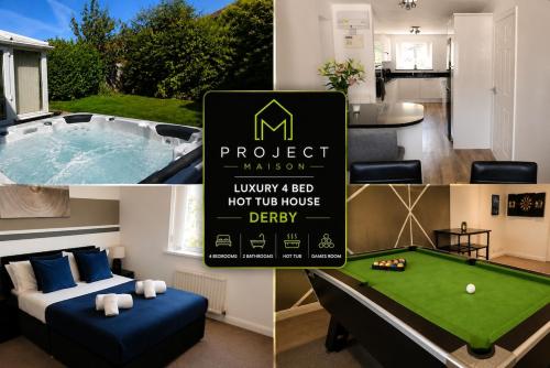 Luxury 4 Bed Hot Tub House - Derbyshire