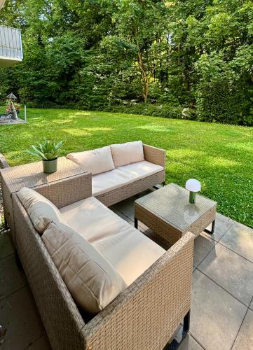 Stilvolles Apartment 3 Zi Klinik & Kurpark Terrasse Parkplatz Barrierefrei - Bad Oeynhausen