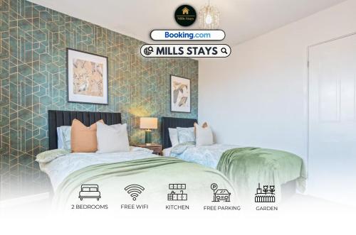 2 Bedroom House By Mills Stays Contractors Accommodation Coventry City With Garden & Free Parking - Coventry